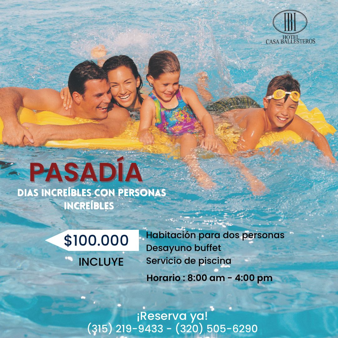 Pasadía of Casa Ballesteros in Barranquilla. Official Website.